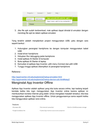 Modul Ajar Mata pelajaran Informatika Kelas XI tentang Modul App Inventor | DOCX