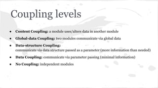 Modular Design - Laws and Principles - in OOP and FP | PPT