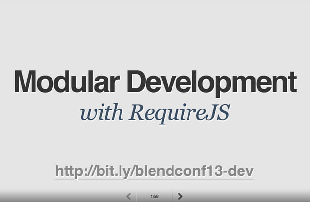 Modular Development with RequireJS | PPT