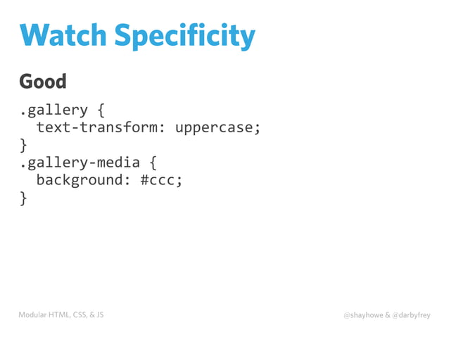 Modular HTML, CSS, & JS Workshop | PPT