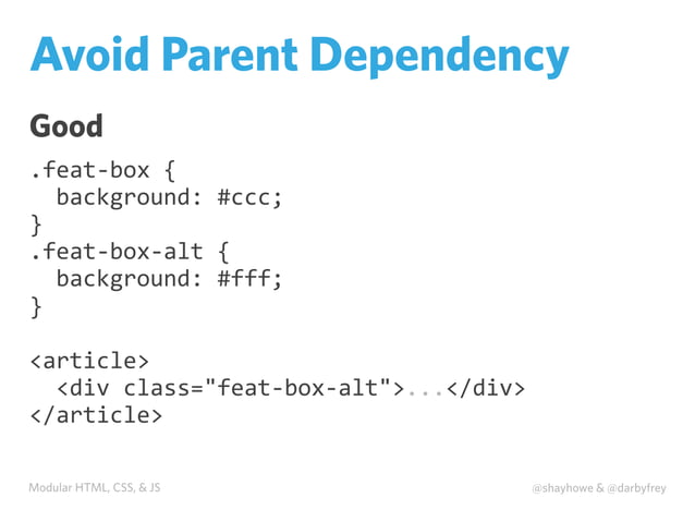 Modular HTML, CSS, & JS Workshop | PPT