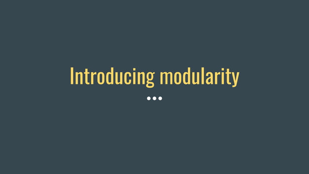 Modular Web Design With Components | PPT