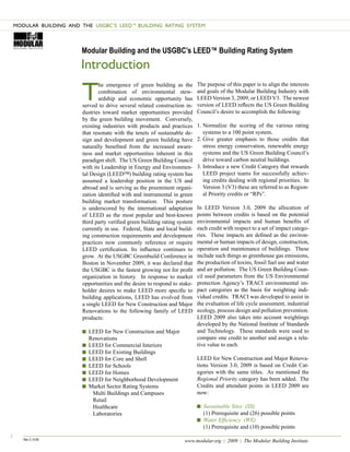 Modular Construction & LEED | PDF | Construction Industry | Industries