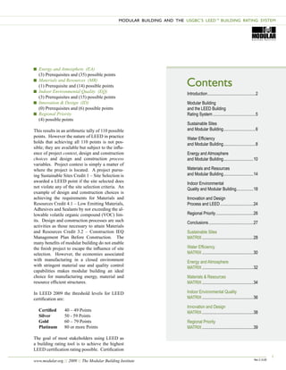 Modular Construction & LEED | PDF | Construction Industry | Industries