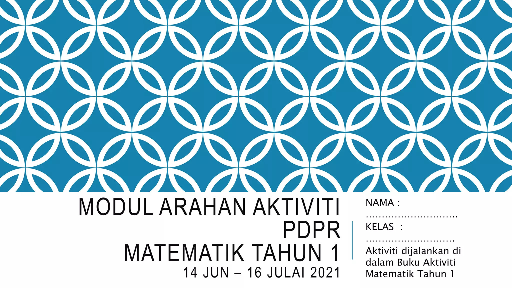 Modul arahan aktiviti pdpr math thn 1 | PPTX