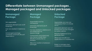 Modular application development using unlocked packages | PPT