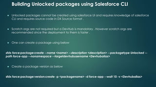 Modular application development using unlocked packages | PPT