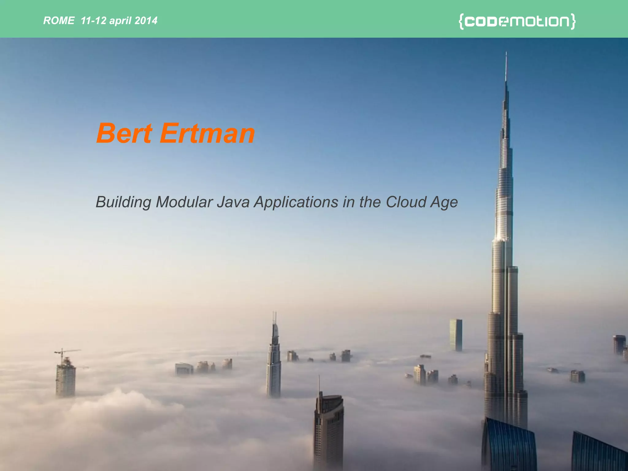 Building modular Java application in the cloud age - Ertman | PDF