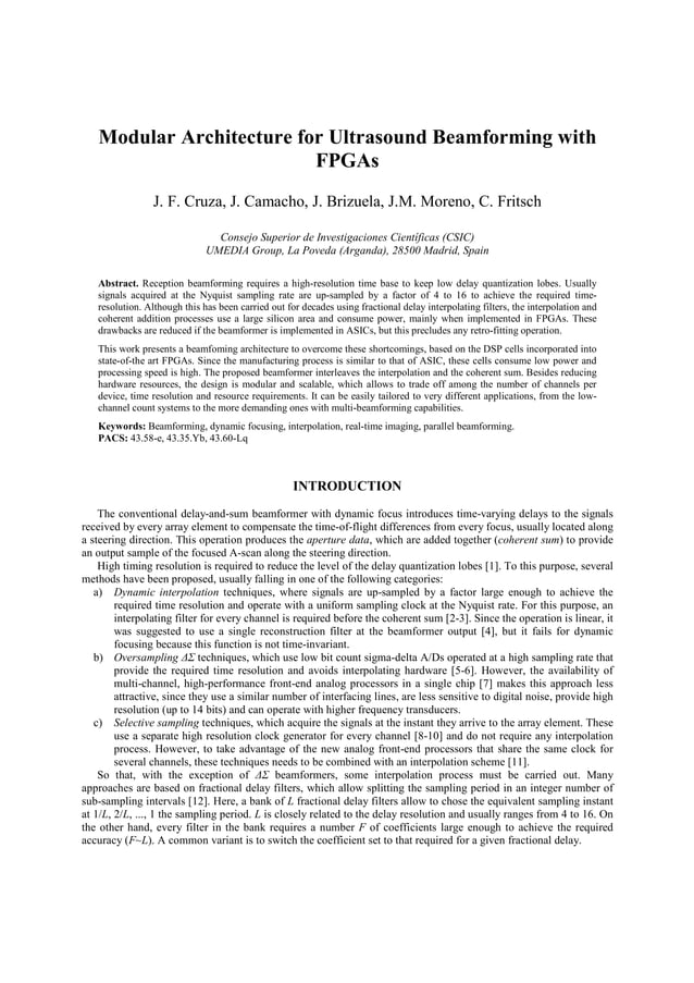 Ultrasound Modular Architecture | PDF
