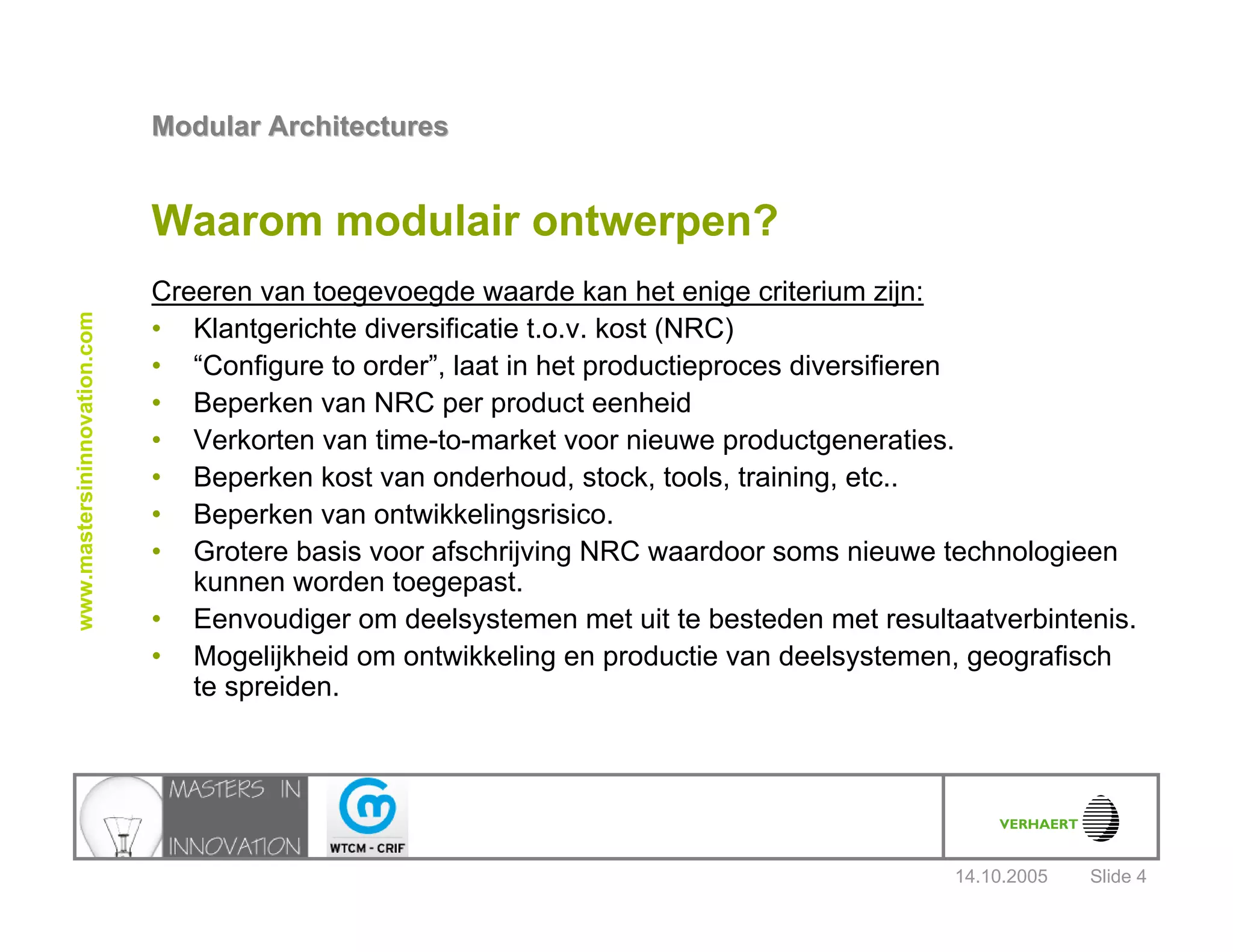 Modular architectures | PDF | Business | Business and Finance