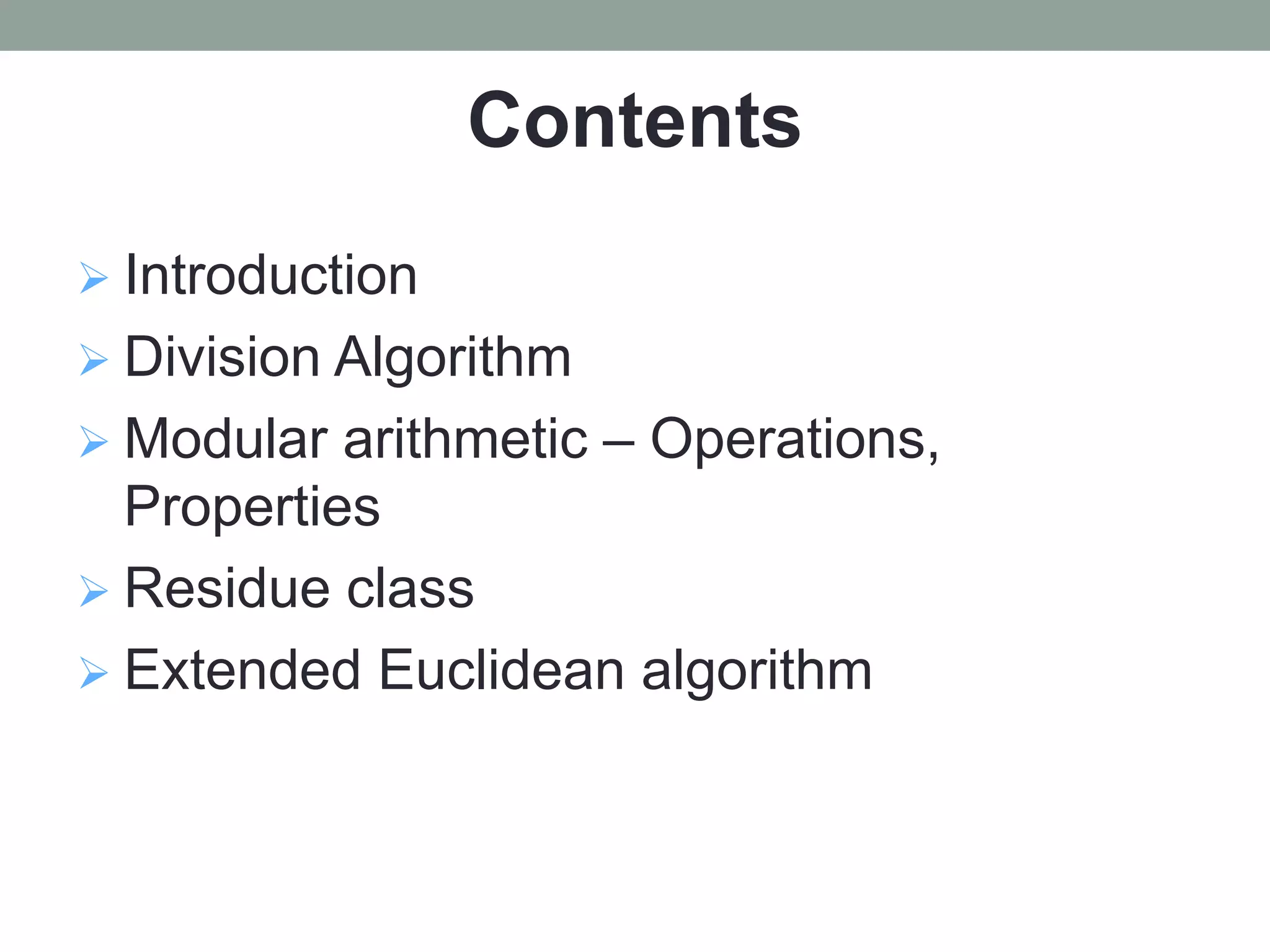 Modular arithmetic | PPTX