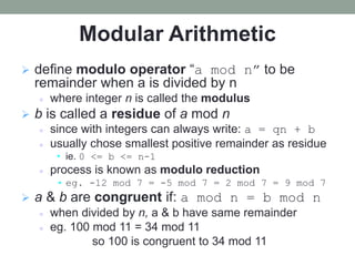 Modular arithmetic | PPTX