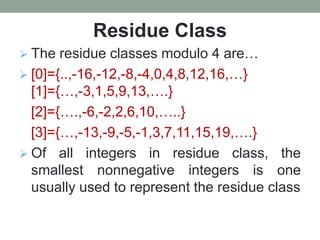 Modular arithmetic | PPTX