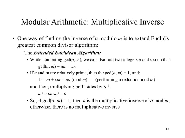 Modular Arithmetic And Congruence Of Integersppt Computing Technology And Computing
