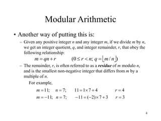 Modular Arithmetic and congruence of integers.ppt