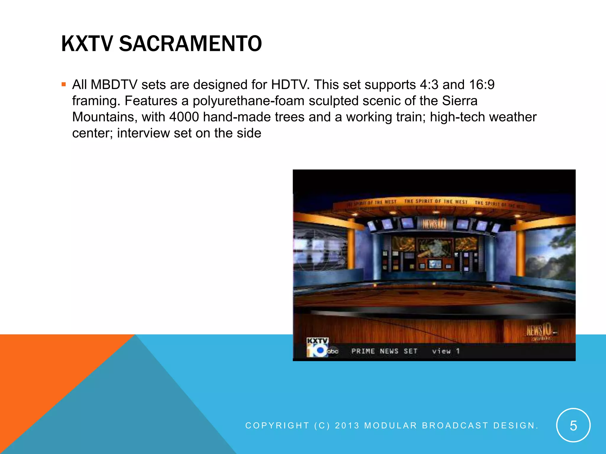 Modular Broadcast Design Capabilities Overview 07/13 | PPT