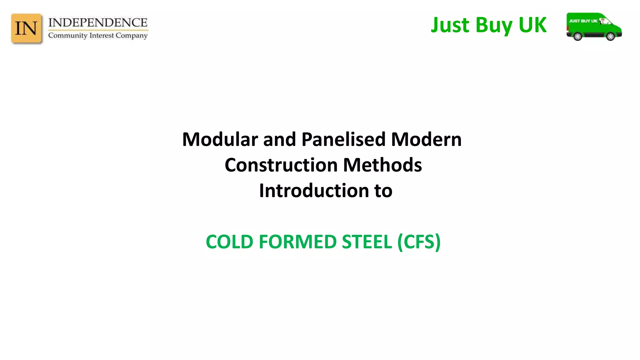 Modular Buildings, Panelisation and Pods | PPTX