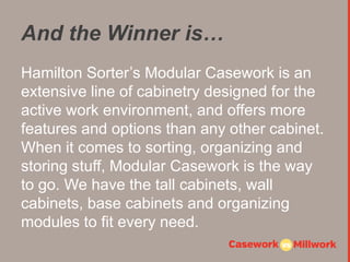 Modular Casework vs. Millwork - The Battle of the Works! | PPTX