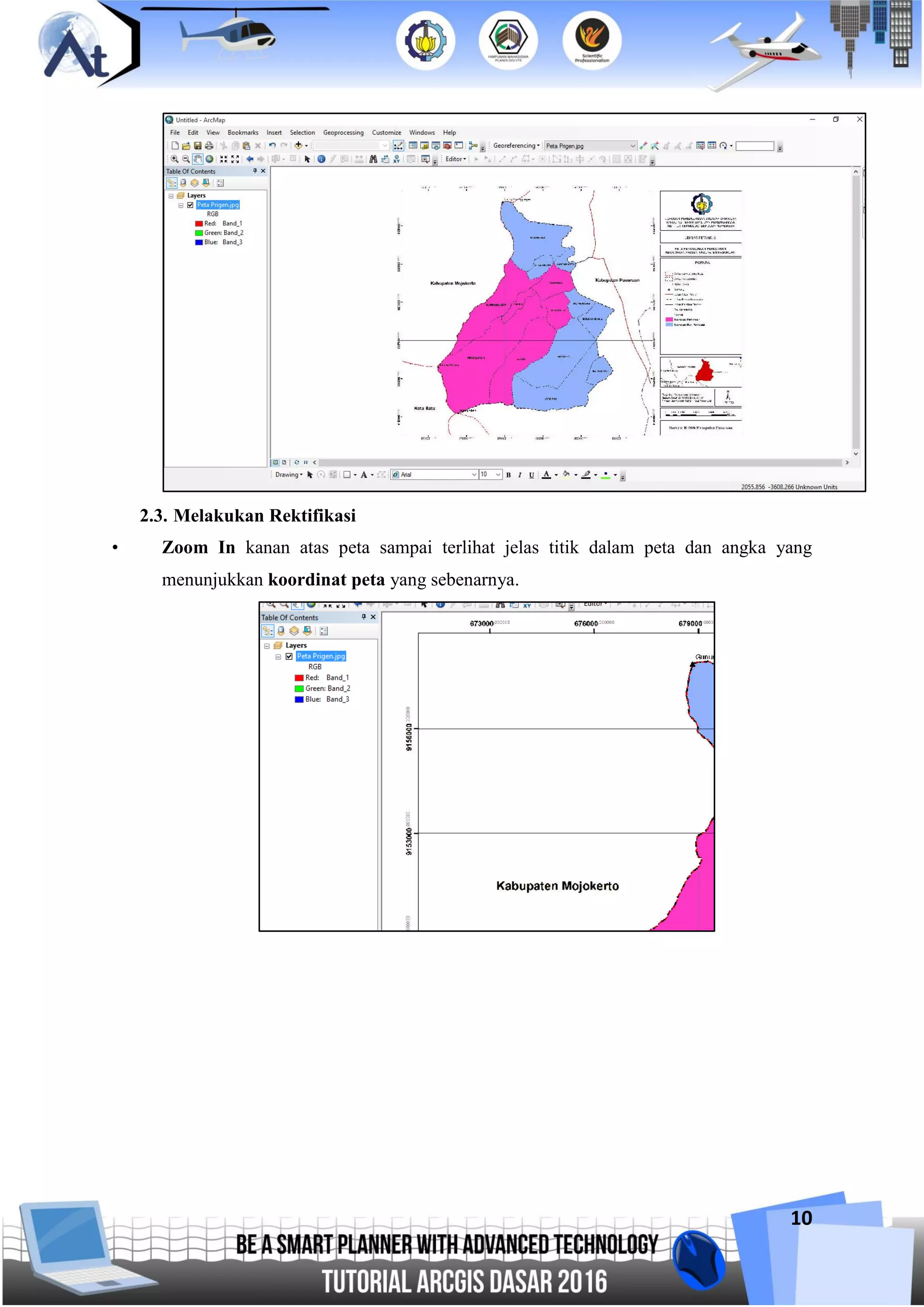 Modul arc gis tingkat dasar part 1 | PDF