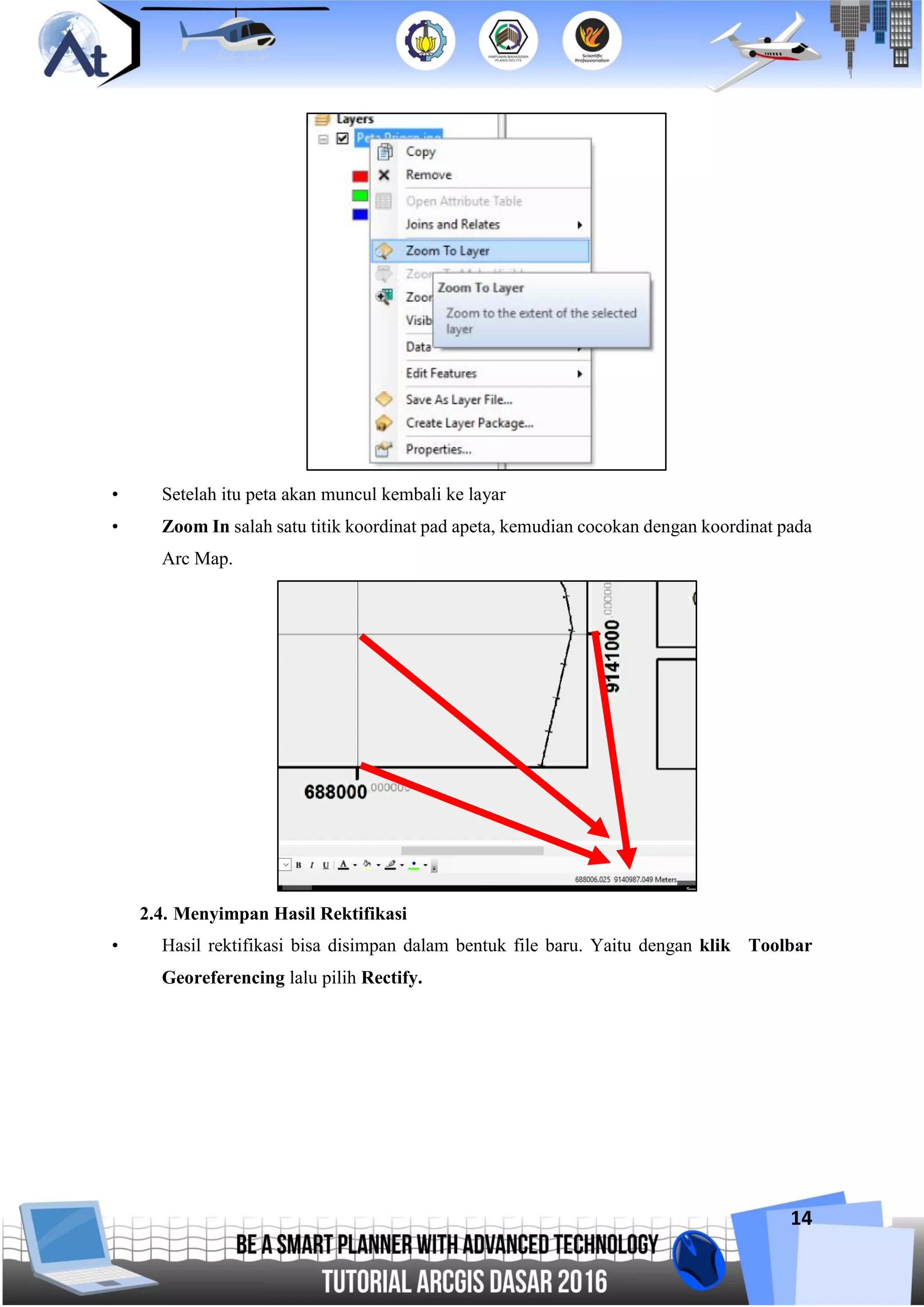 Modul arc gis tingkat dasar part 1 | PDF