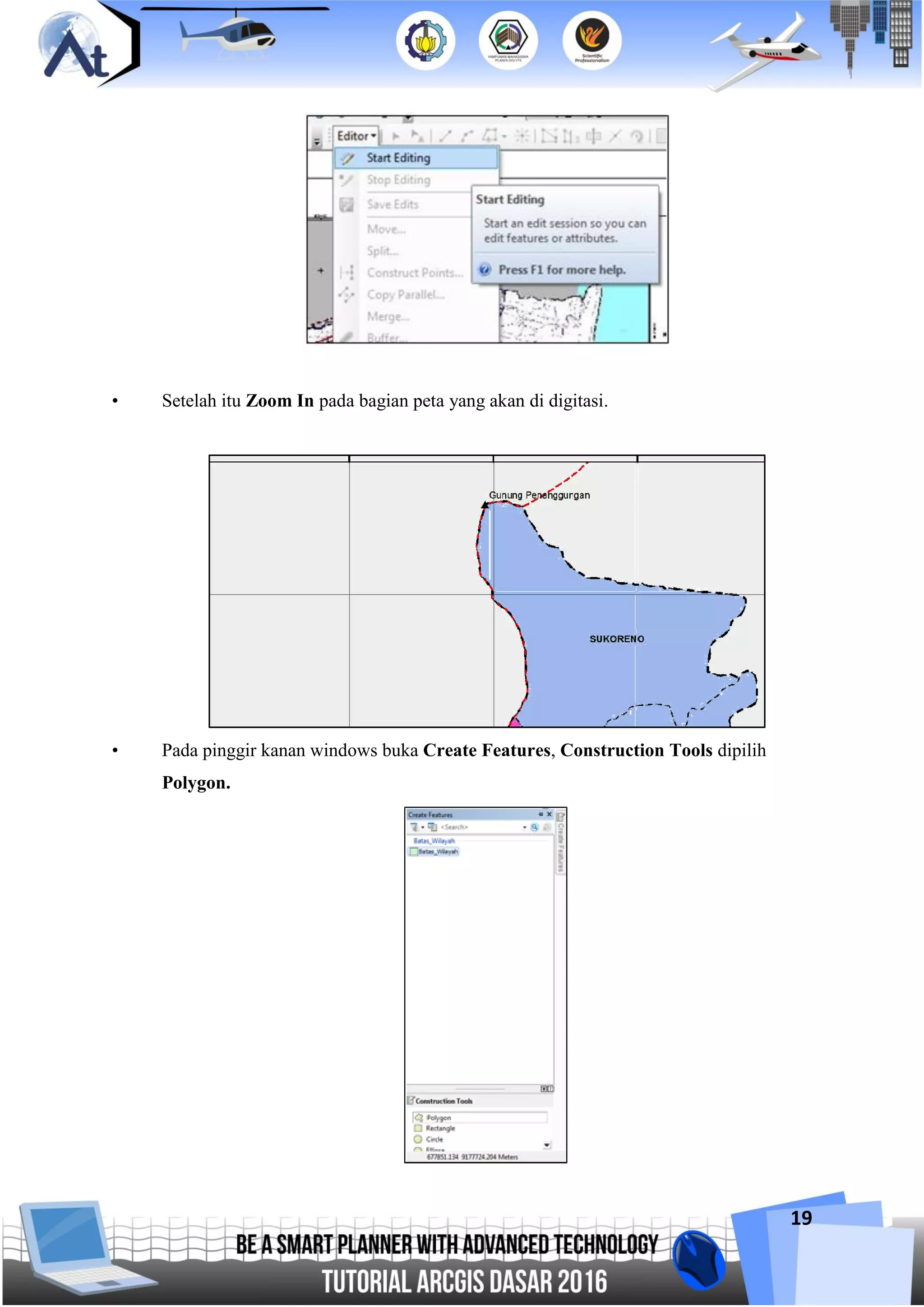 Modul arc gis tingkat dasar part 1 | PDF