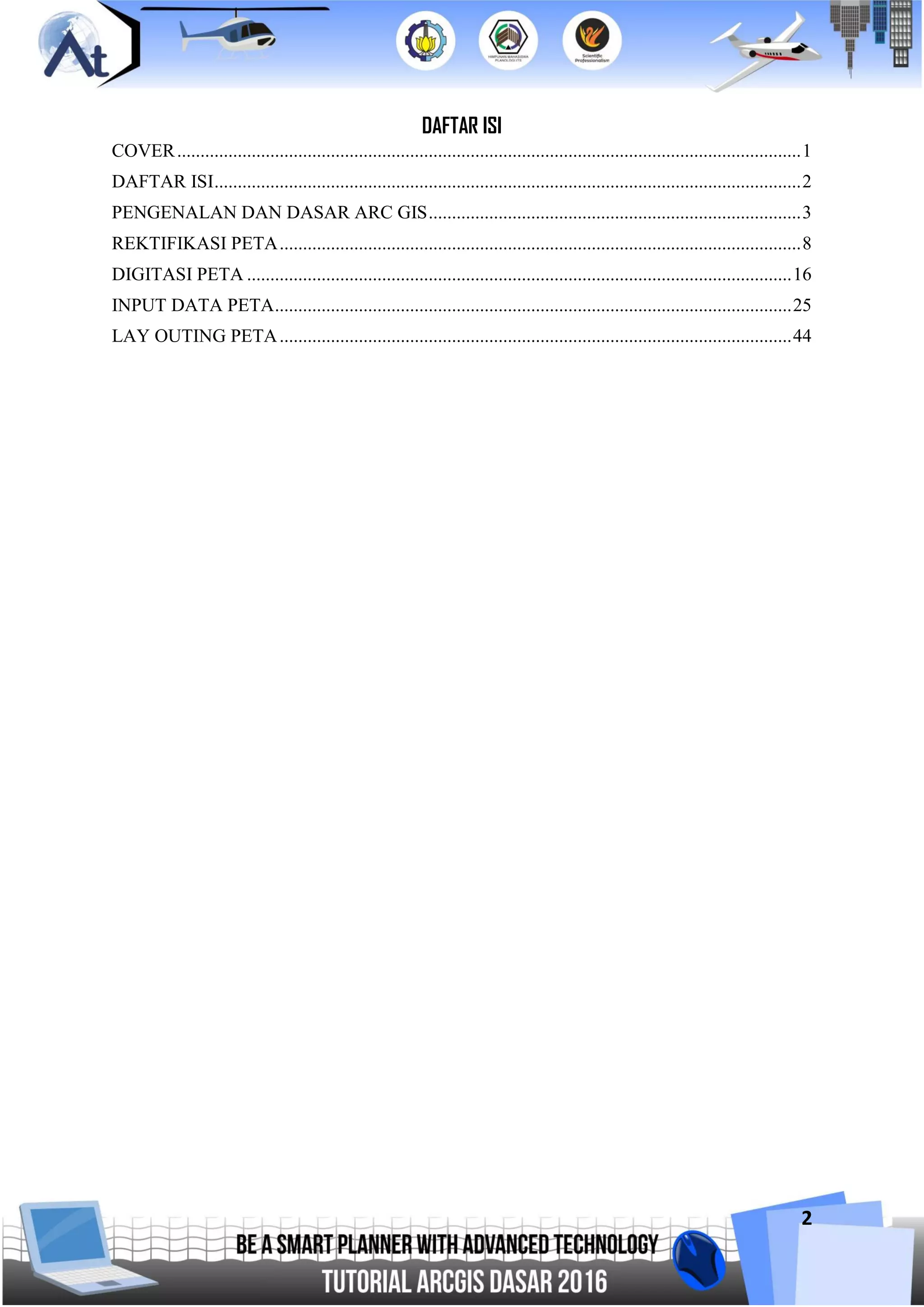 Modul arc gis tingkat dasar part 1 | PDF