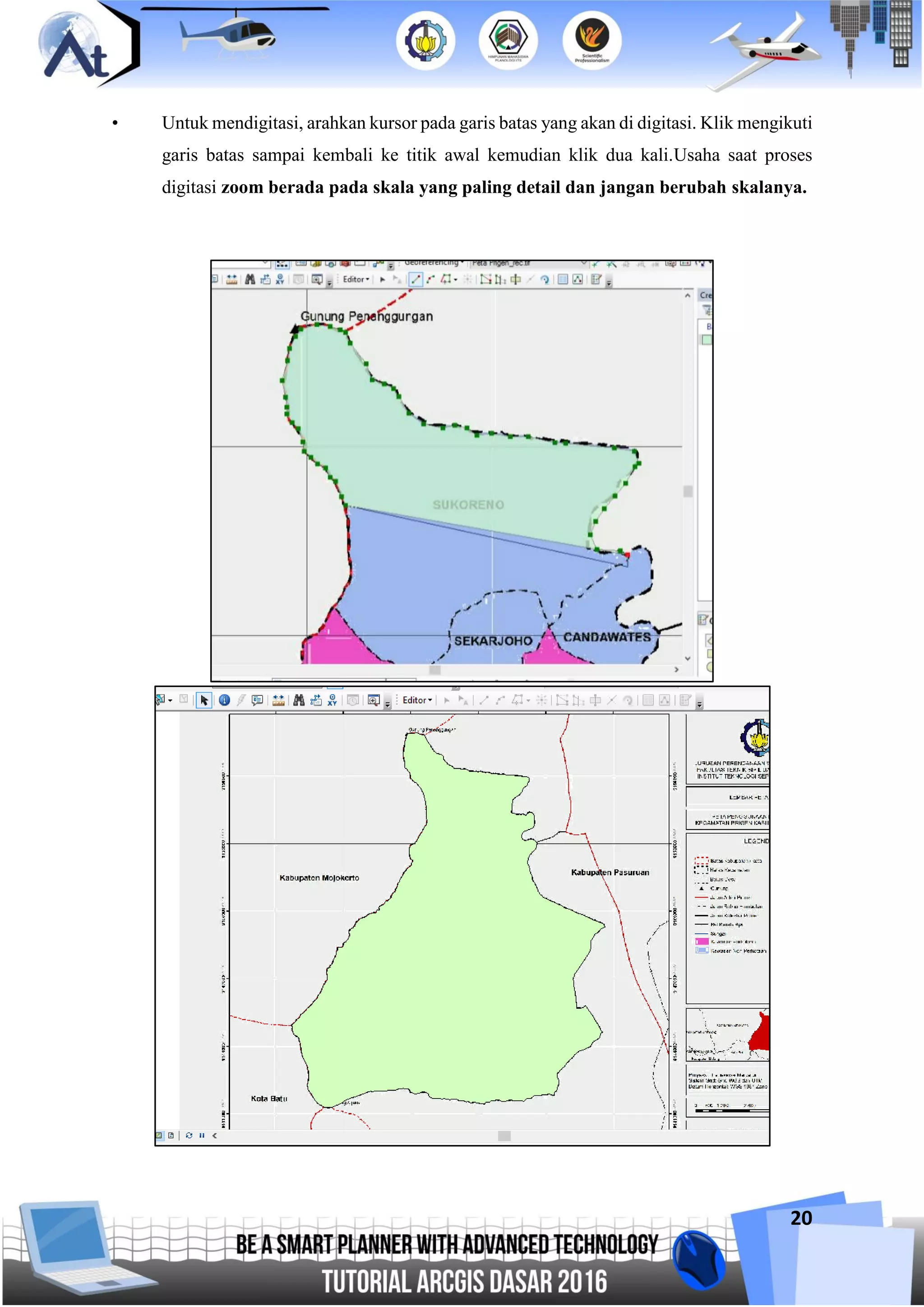 Modul arc gis tingkat dasar part 1 | PDF