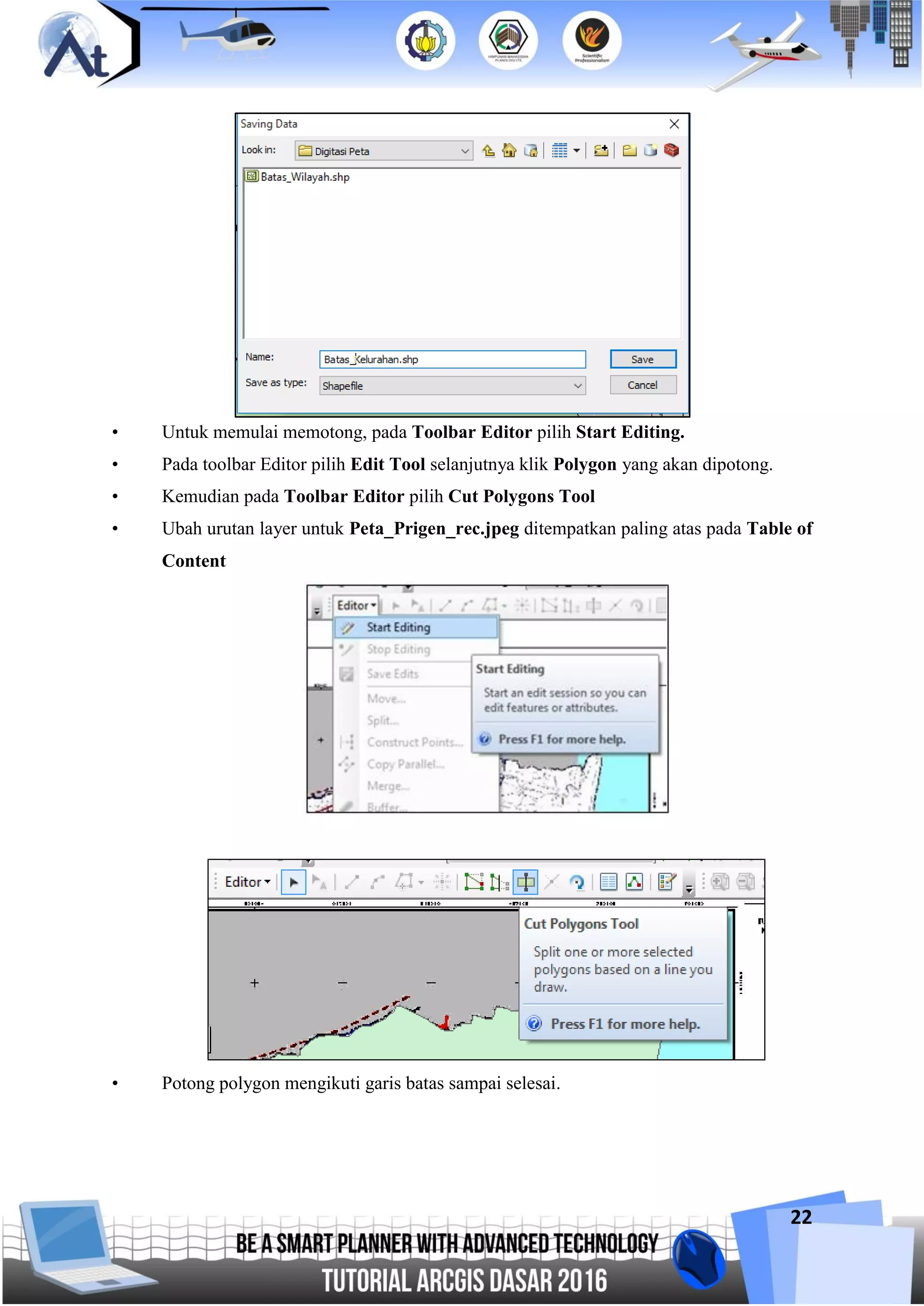 Modul arc gis tingkat dasar part 1 | PDF
