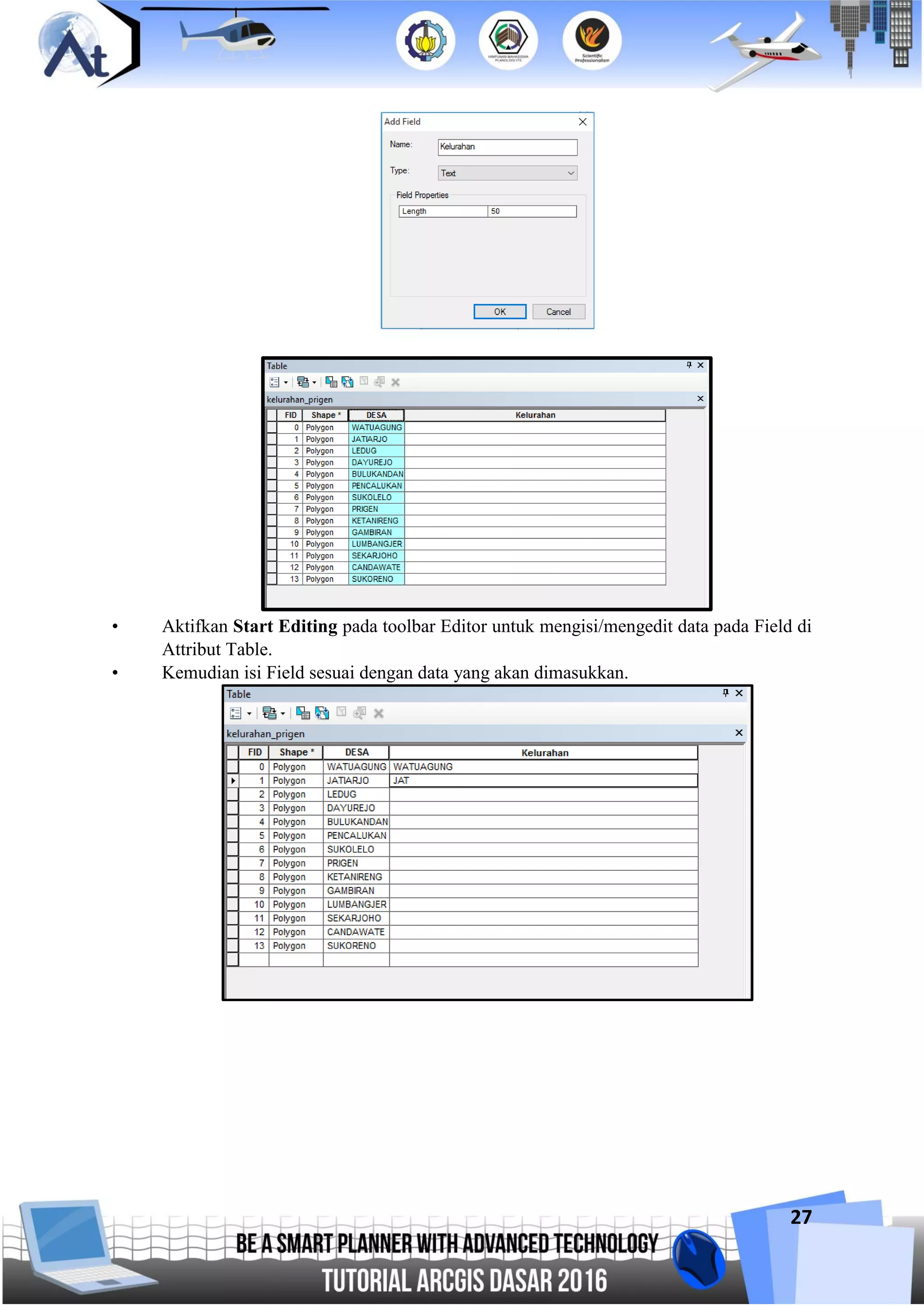 Modul arc gis tingkat dasar part 1 | PDF