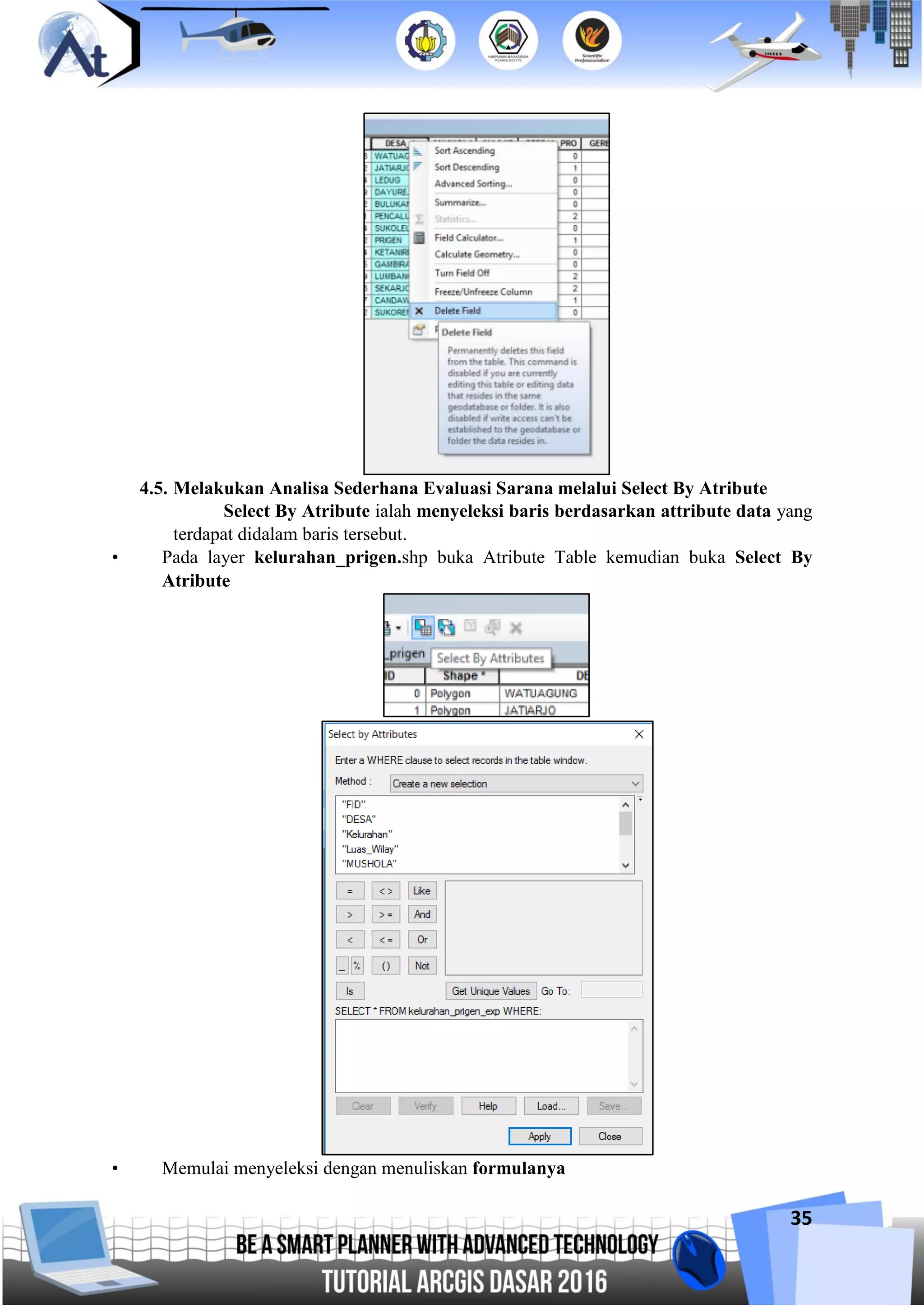 Modul arc gis tingkat dasar part 1 | PDF
