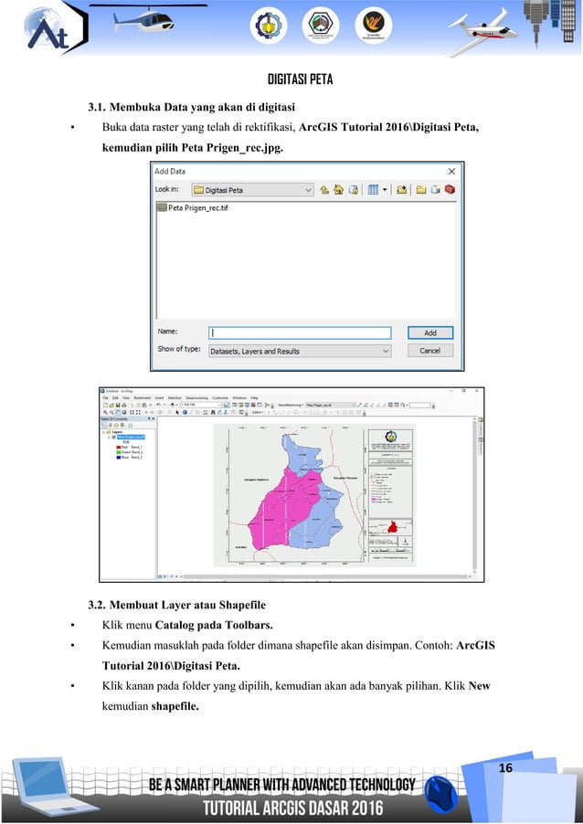 Modul arc gis tingkat dasar part 1 | PDF