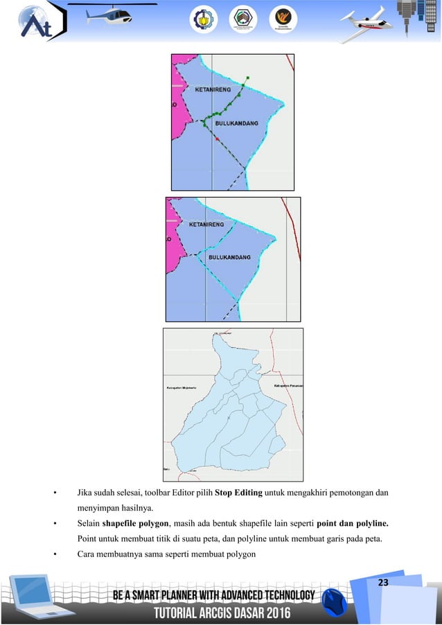Modul arc gis tingkat dasar part 1 | PDF