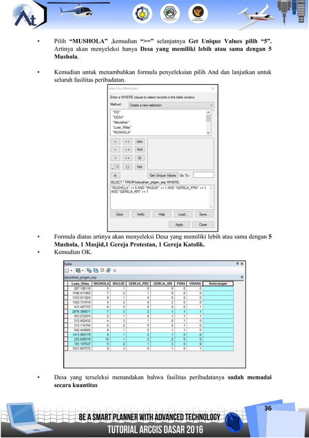Modul arc gis tingkat dasar part 1 | PDF