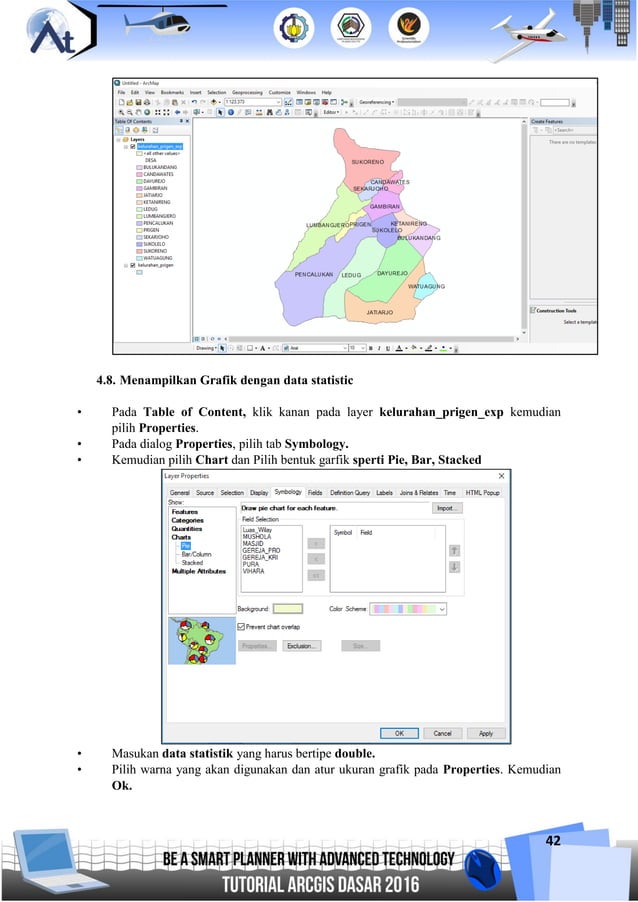 Modul arc gis tingkat dasar part 1 | PDF