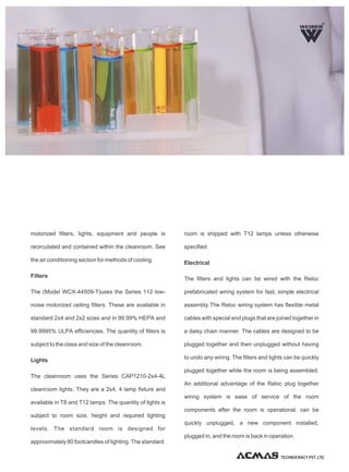 Modular Clean Room by ACMAS Technologies Pvt Ltd. | PDF