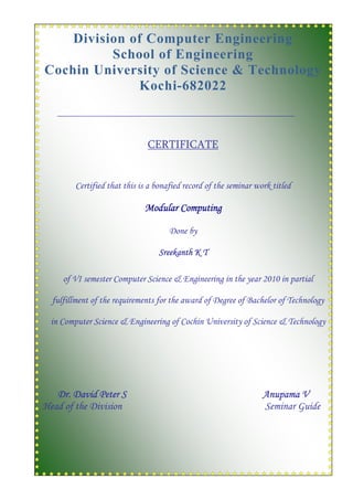 Modular Computing | PDF