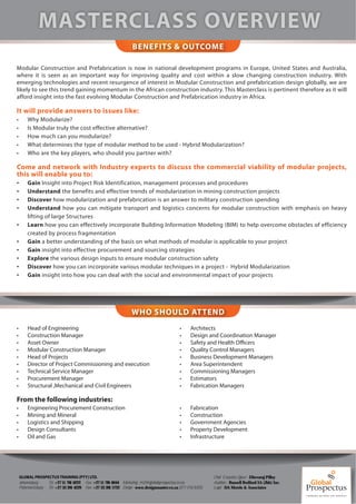 Modular Construction and Prefabrication: The Masterclass | PDF | Civil ...