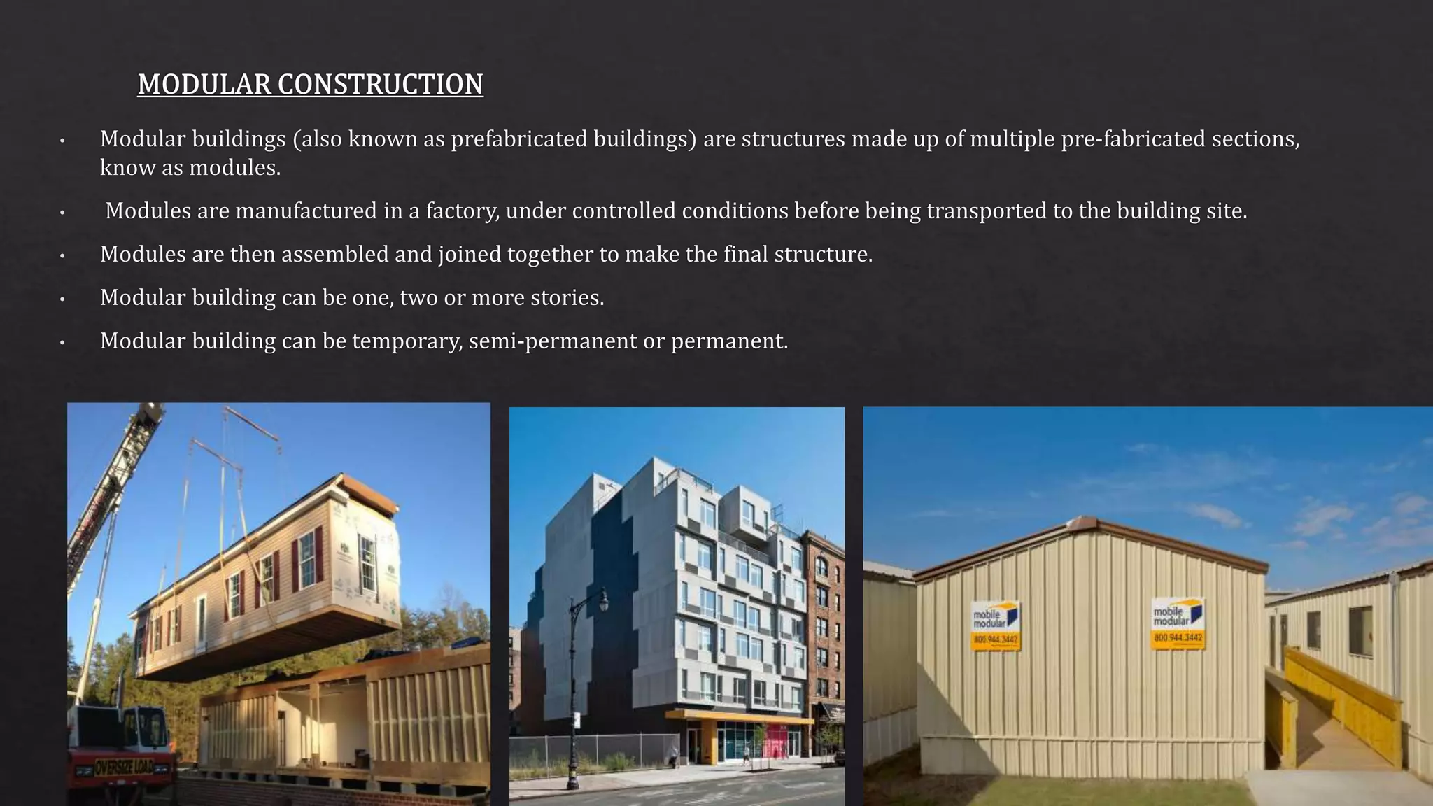 Modular construction | PPTX