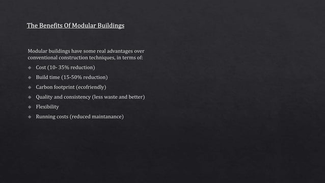 Modular construction | PPTX