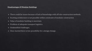 Modular construction | PPTX