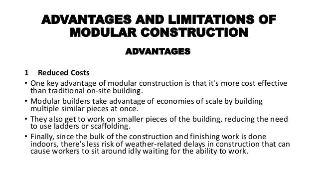 Modular construction ppt