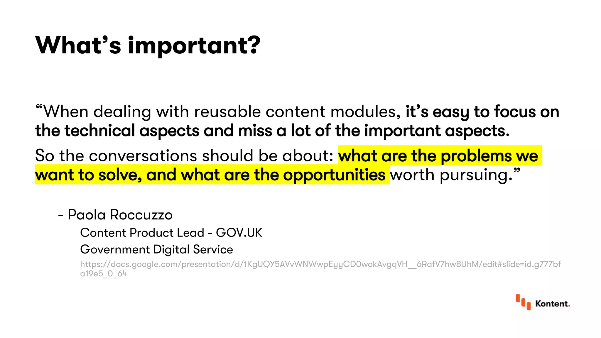 Modular Content for Content Creators - Kentico Kontent | PPT