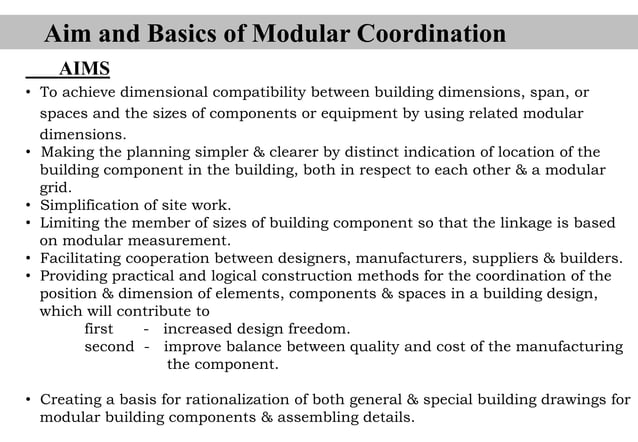 Modular coordination | PPTX | Civil Engineering Industry | Industries