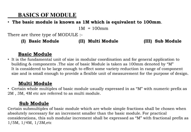 Modular coordination | PPTX | Civil Engineering Industry | Industries