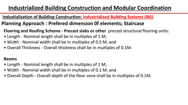 Modular Coordination in buildings and construction.pptx | Construction Industry | Industries