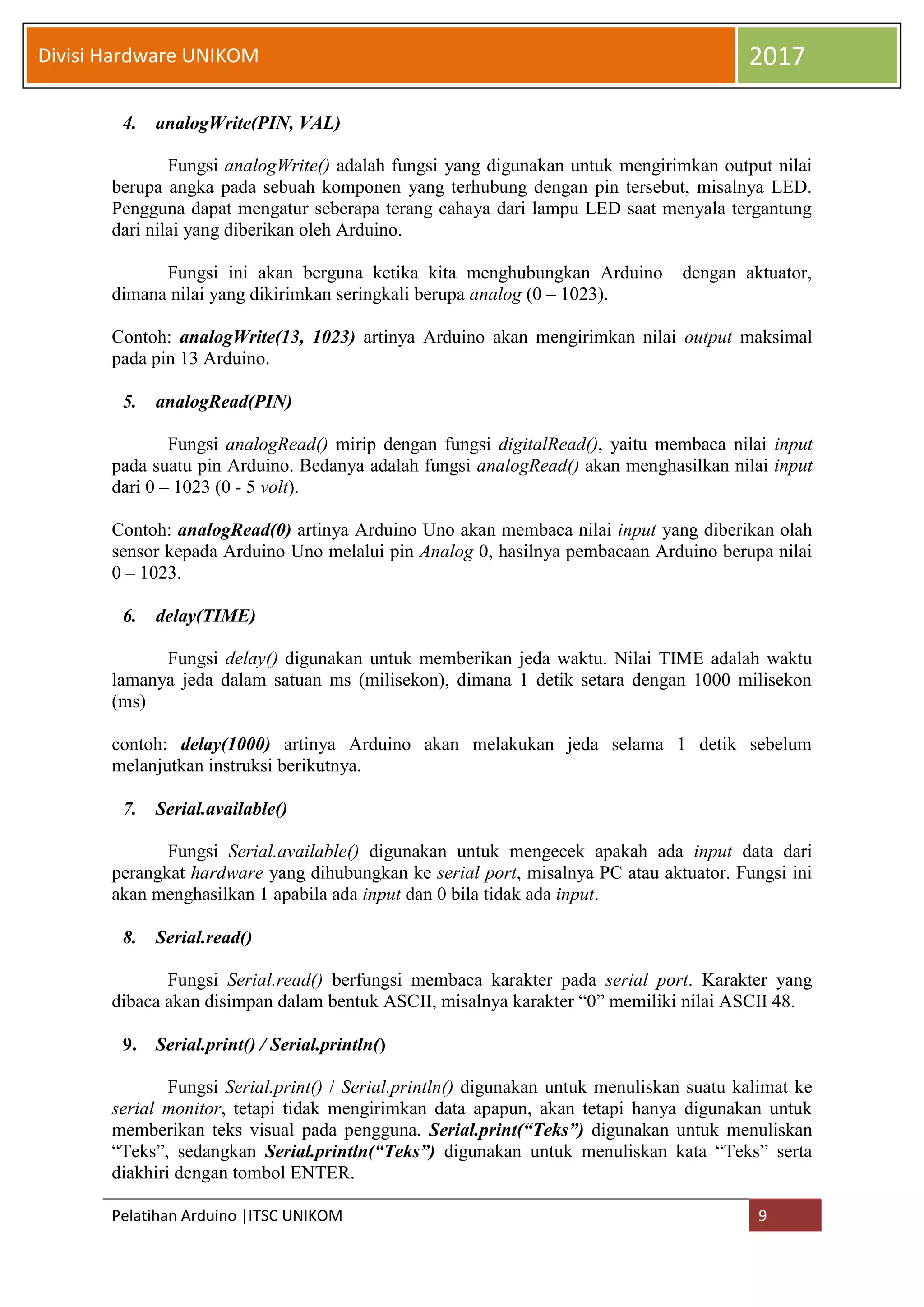 Modul arduino i ii | PDF