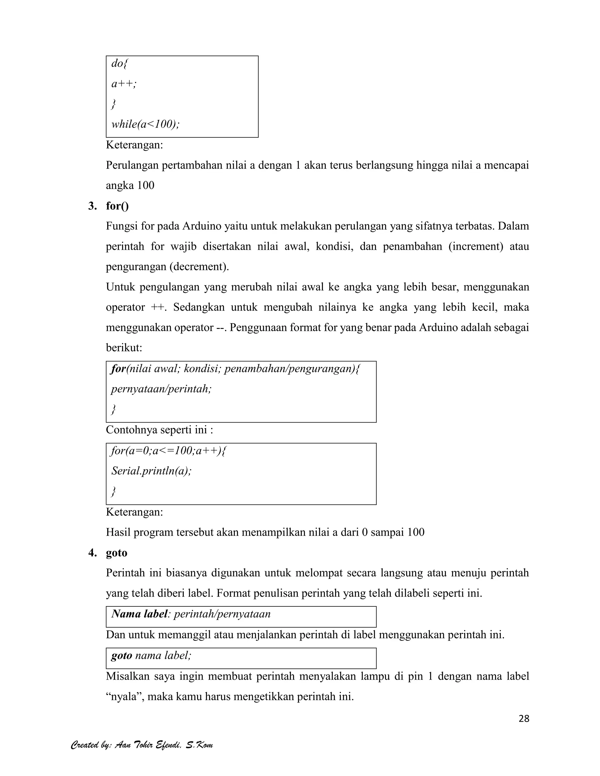 MODUL ARDUINO UNO SMK NEGERI 7 SAROLANGUN | PDF