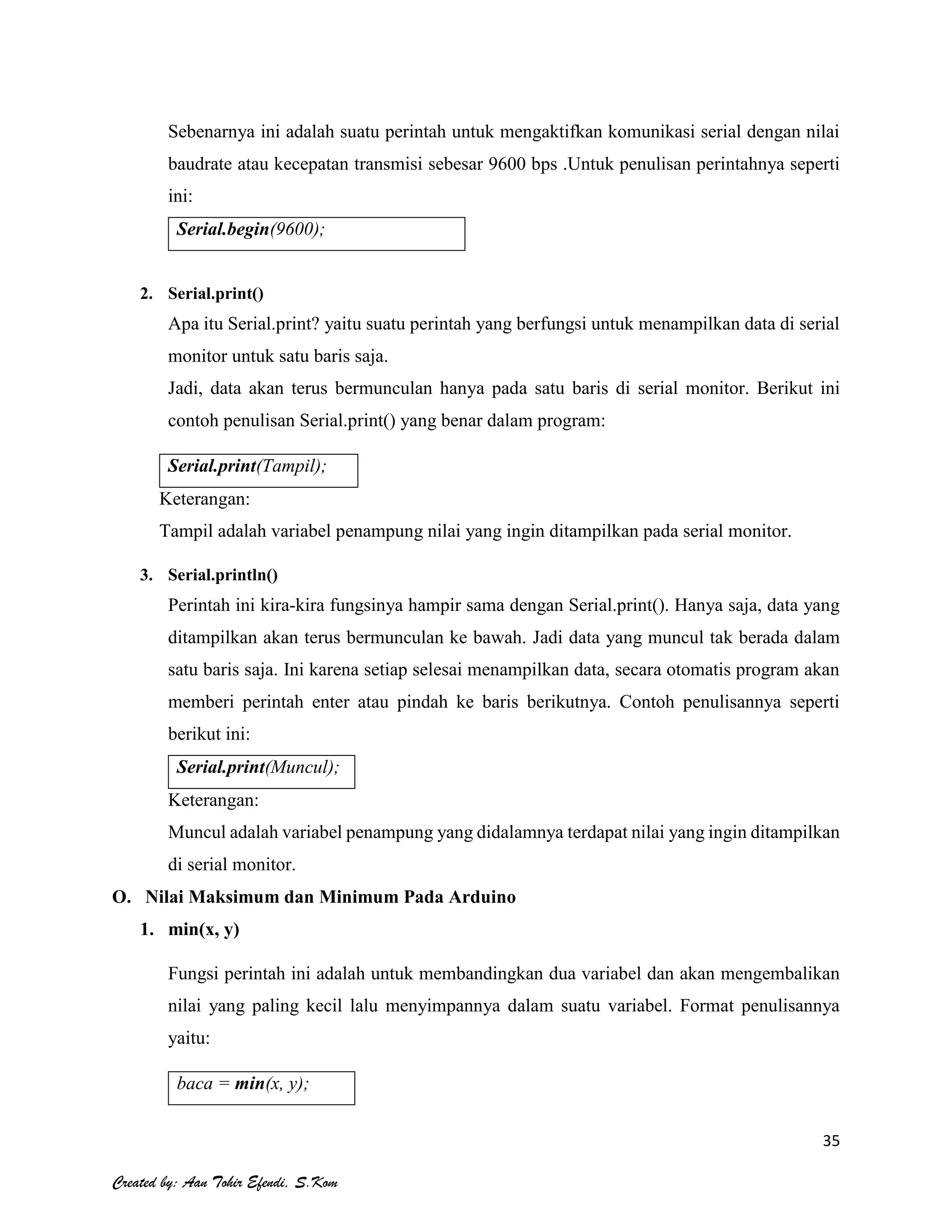 MODUL ARDUINO UNO SMK NEGERI 7 SAROLANGUN | PDF