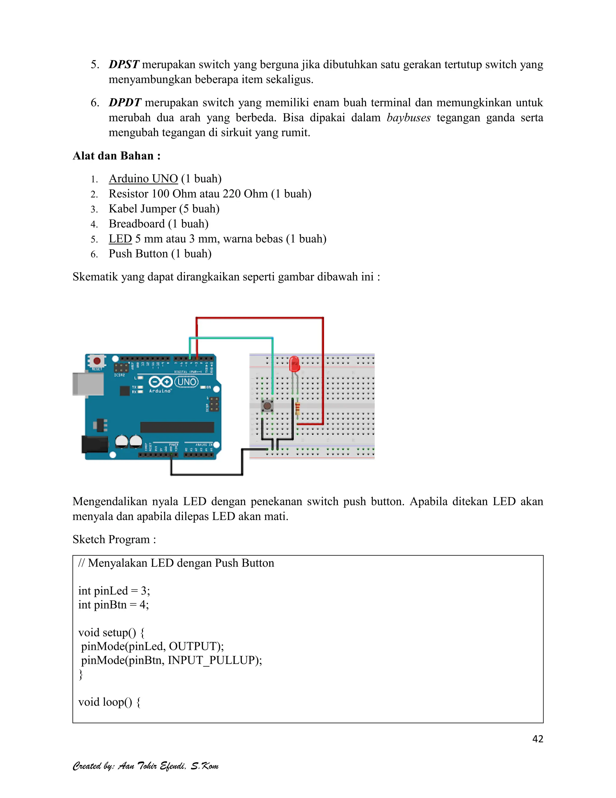 MODUL ARDUINO UNO SMK NEGERI 7 SAROLANGUN | PDF