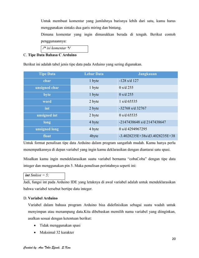 MODUL ARDUINO UNO SMK NEGERI 7 SAROLANGUN | PDF